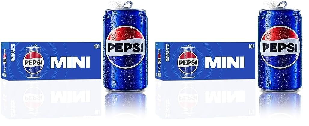 Pepsi Soda, Mini Cans, 7.5 Ounce (Two Packs Of 10) - Walmart.com