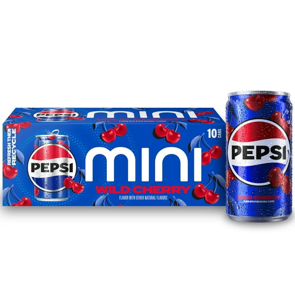 Pepsi Mini Cans in Soda Pop - Walmart.com