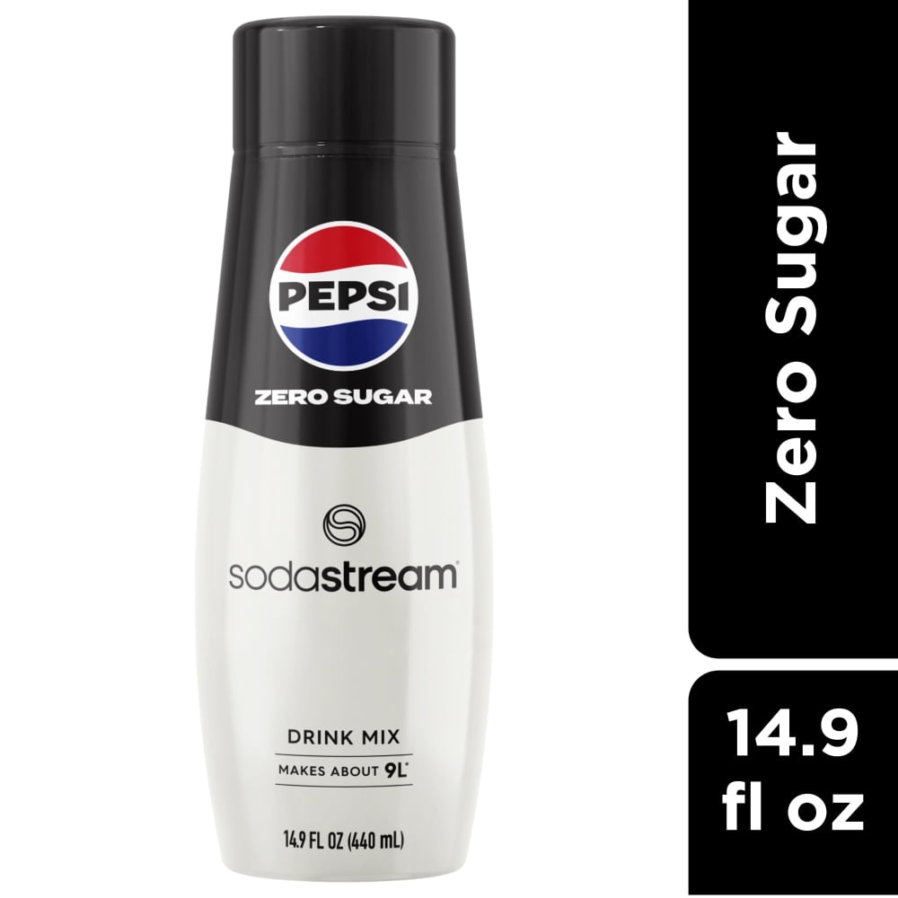 Pepsi Sodastream Zero Sugar Carbonated Drinks Makers Drink Mix, 14.9 fl ...