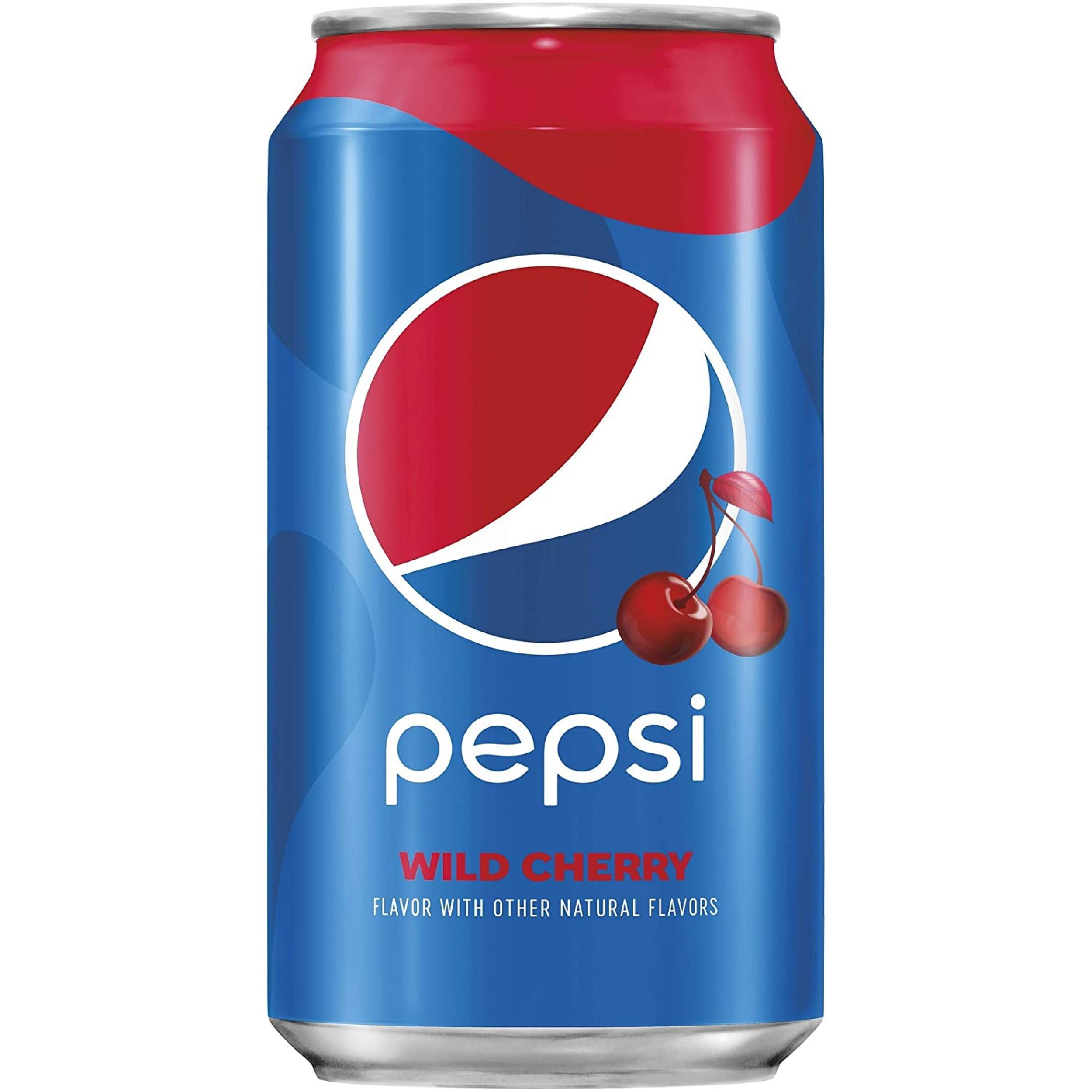 Pepsi Cola Wild Cherry Soda Pop, 12oz Cans, Pack of 48, Total 576 Fl Oz ...