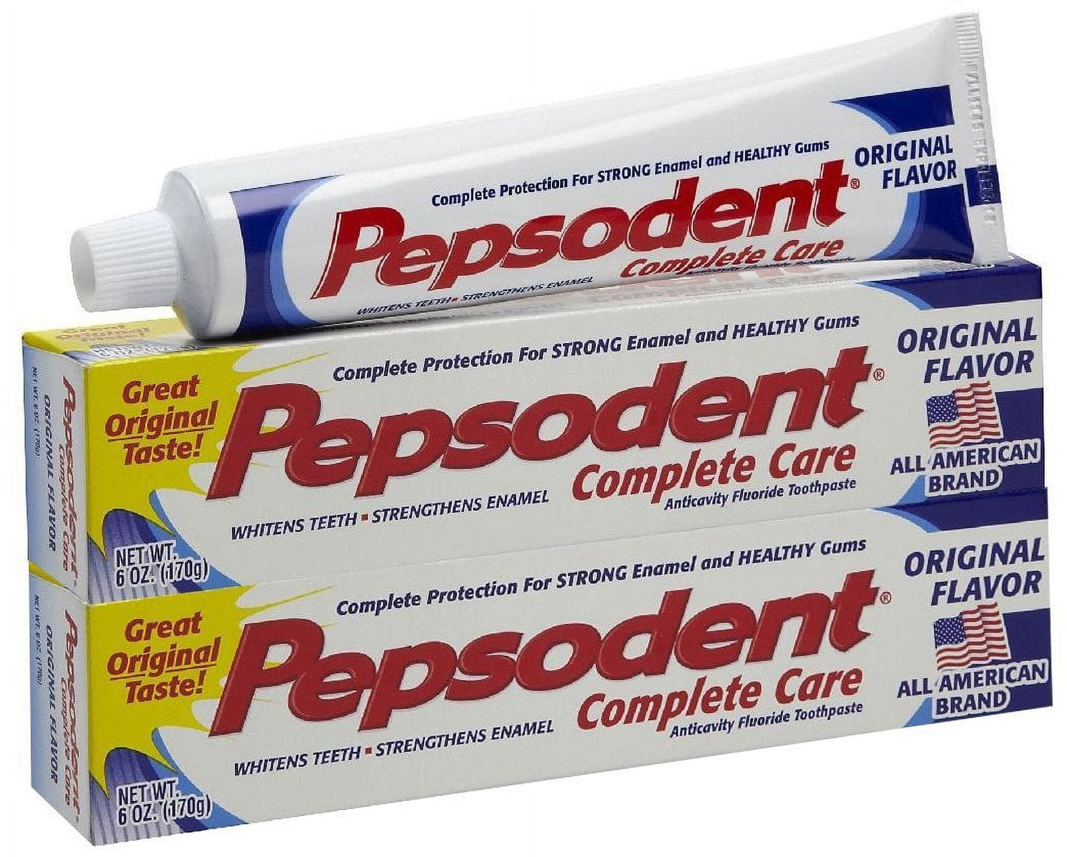 Pepsodent Complete Care Anti-cavity Fluoride Toothpaste, Original ...