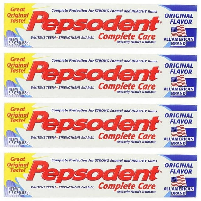 Pepsodent Complete Care Anticavity Fluoride Toothpaste 5.5 Oz (Pack of ...