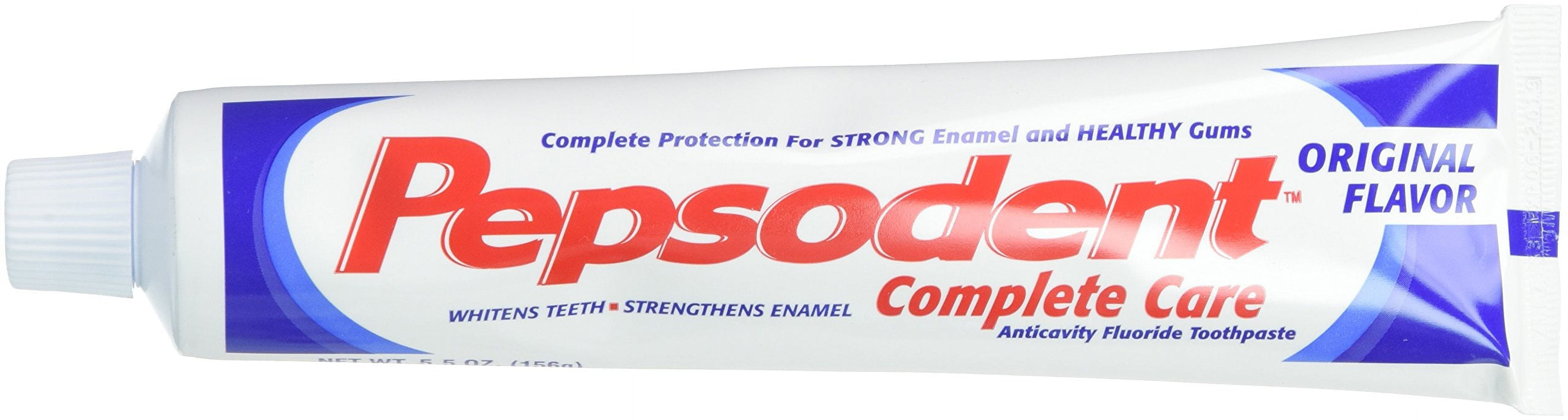 Pepsodent Complete Care Anticavity Fluoride Toothpaste, Original, 5.5 ...