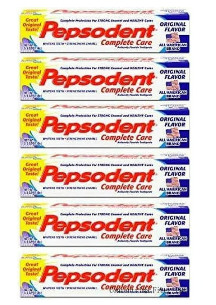 Pepsodent Complete Care Toothpaste Original Flavor 5.5 oz ( Pack of 6 ...