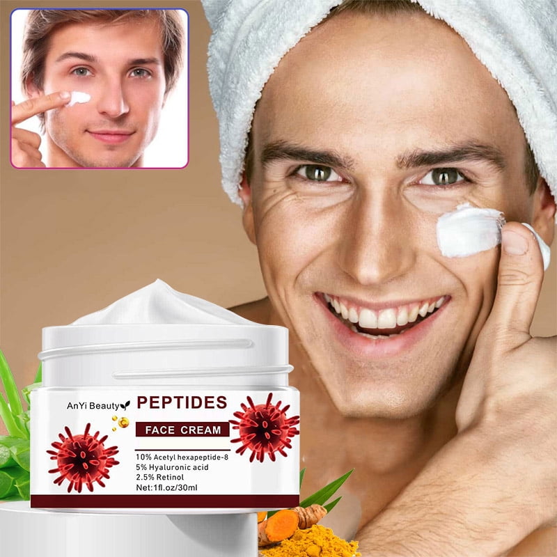 Peptide Collagen Facial Cream with Hyaluronic Acid, Vitamin E & Acetyl ...