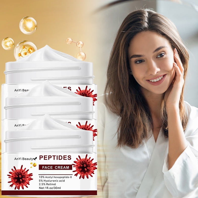 Peptide Collagen Facial Cream with Hyaluronic Acid, Vitamin E & Acetyl ...
