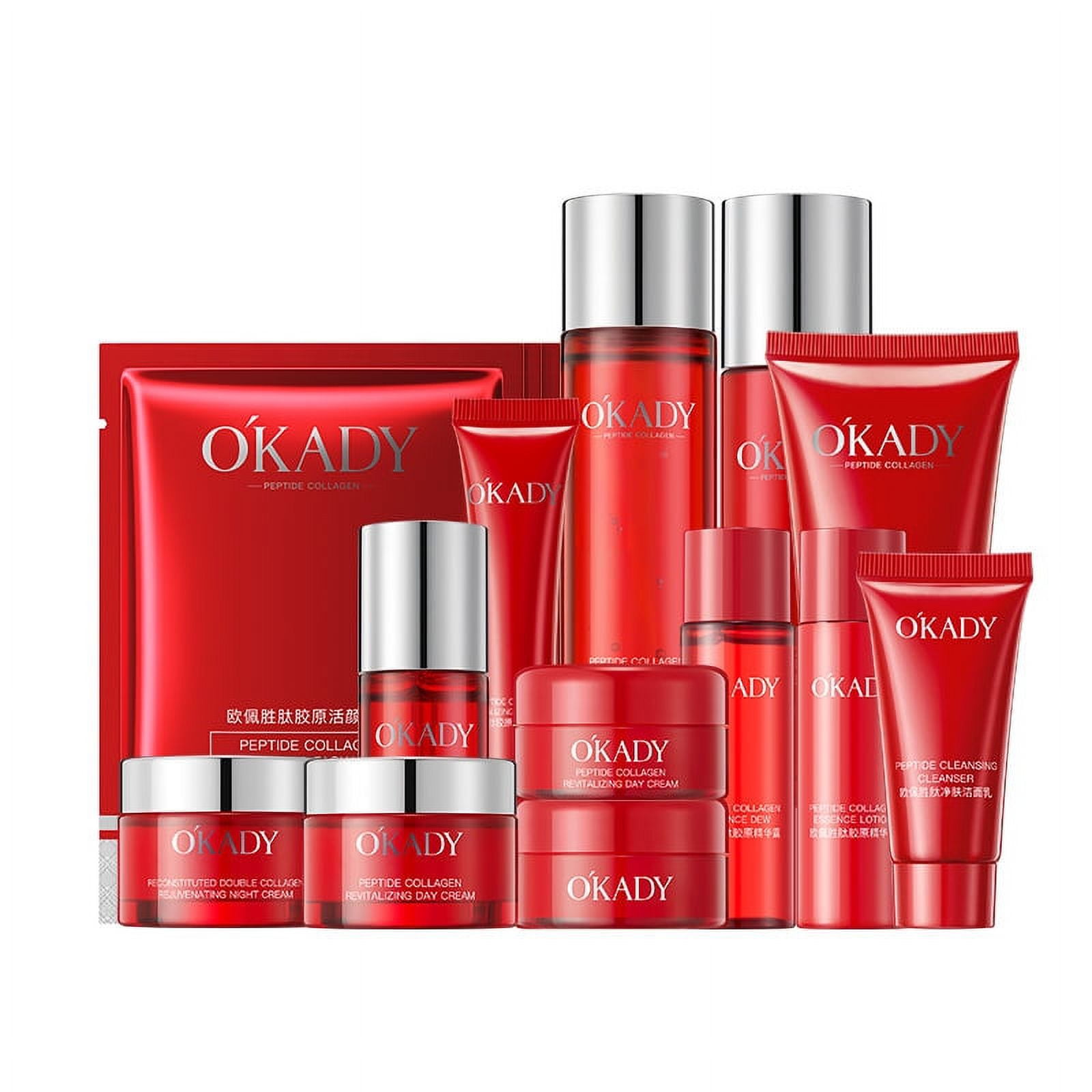 Peptide Collagen Rejuvenation 13-piece skin care product set, hydrating ...