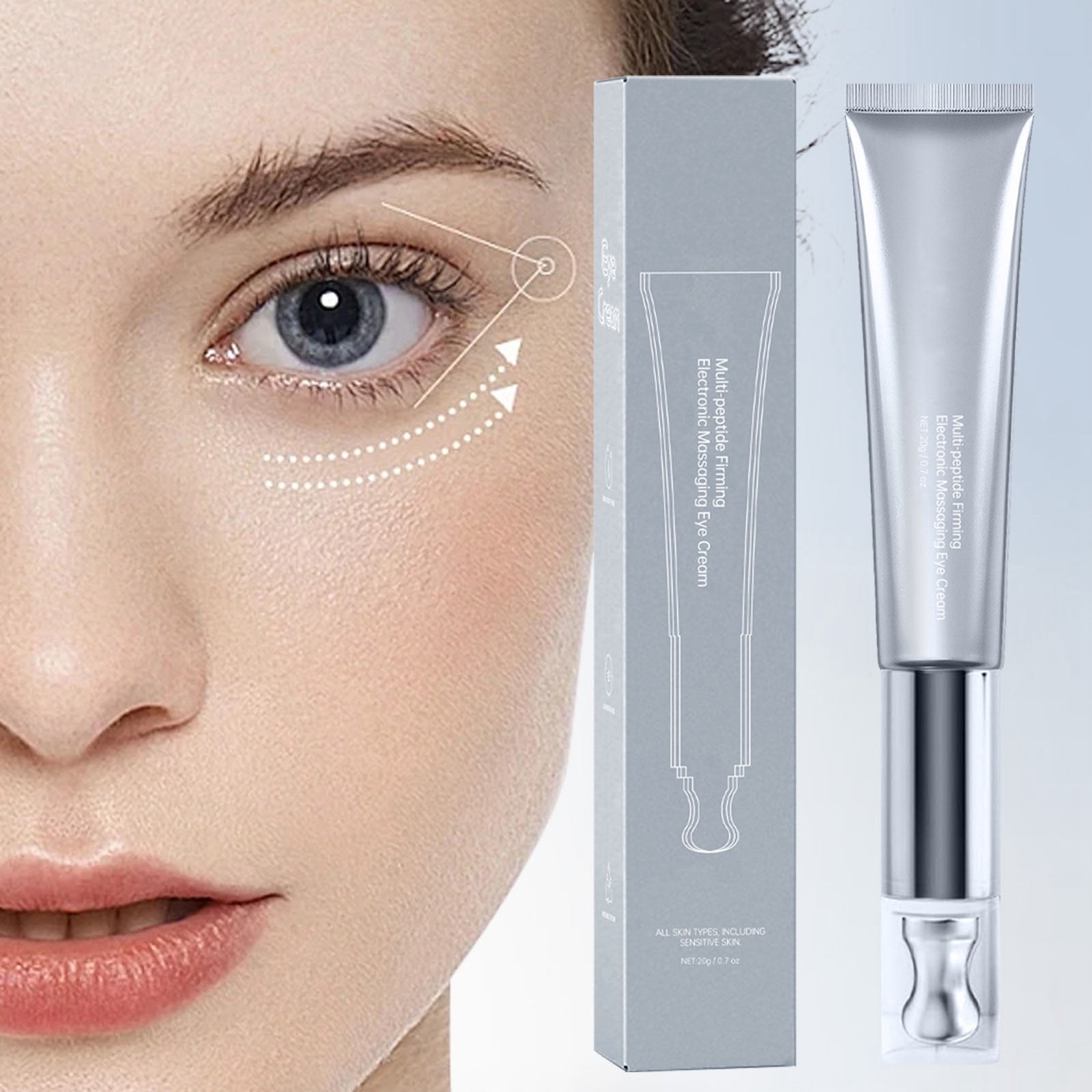 Peptide Massage Eye Cream Lightens Dark Eye Bags, Moisturizes and ... Peptide Massage Eye Cream Lightens Dark Eye Bags, Moisturizes and ...