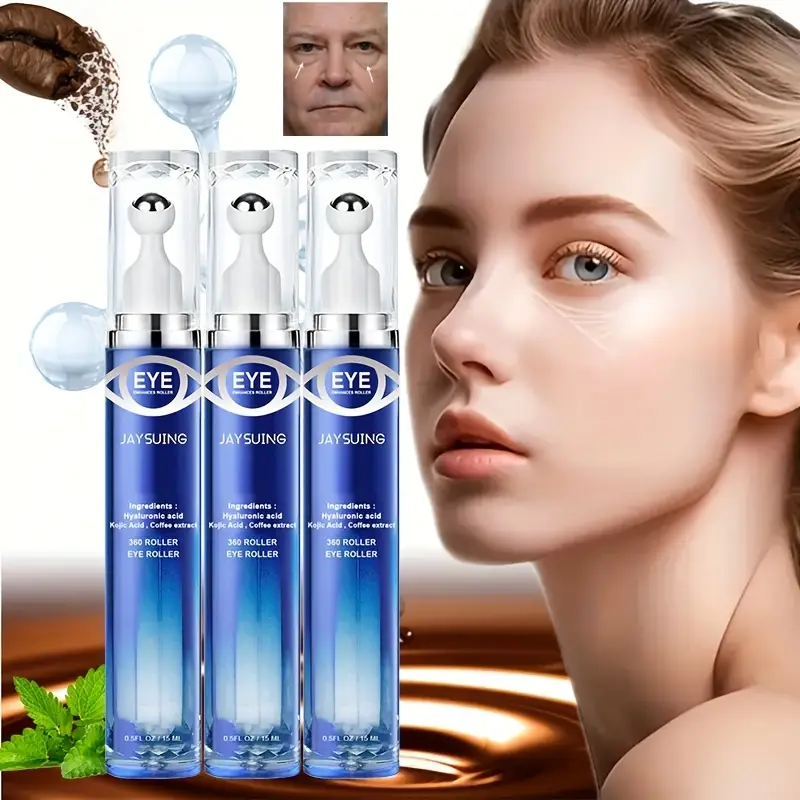 Peptide Moisturizing Eye Cream Roller, 360 Degree Rolling,Contains ...