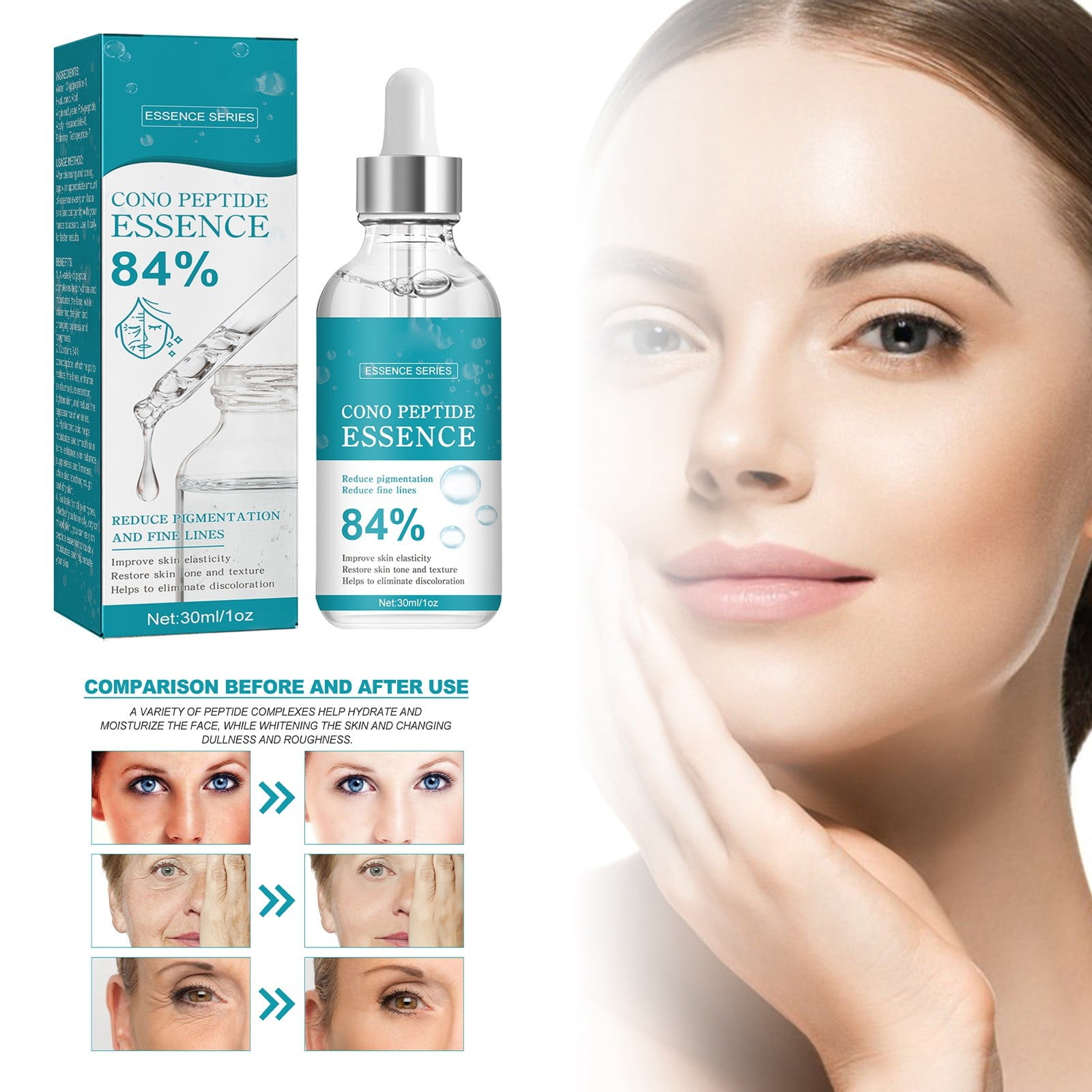 Peptides Serum For Face Conus Peptide Fade Fine Lines Hydrate Skin ...