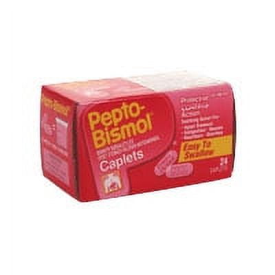 Pepto-Bismol Easy To Swallow Caplets To Relieve Heartburn - 24 Ea ...