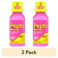 (2 pack) Pepto Bismol Liquid, Indigestion and Anti-Diarrhea Stomach ...