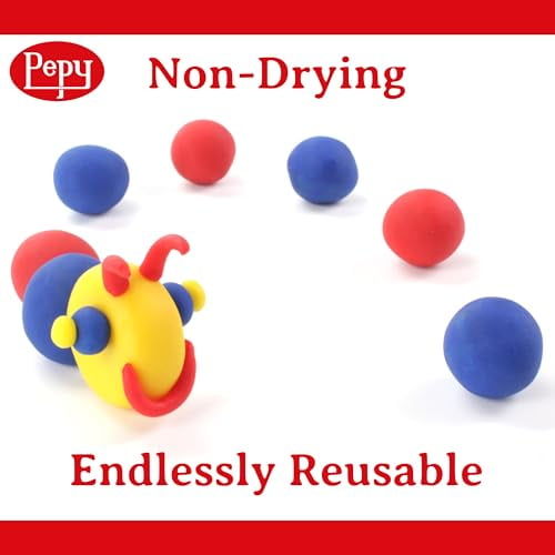 Pepy Plastilina Reusable and Non-Drying Modeling Clay; Set of 24 Bars ...