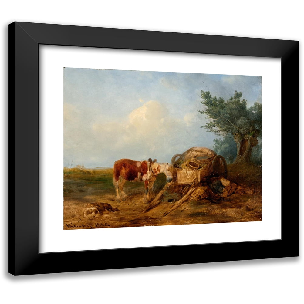 Per Wickenberg 14x12 Black Modern Framed Museum Art Print Titled - Rest ...