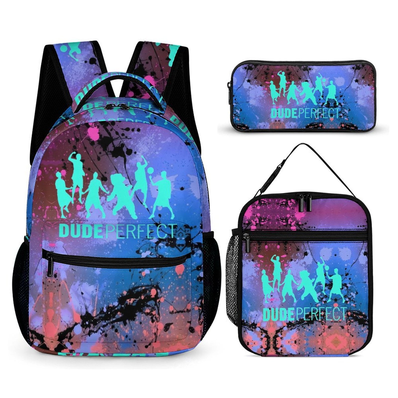 PerFect-Dude Backpack Set, Large Capacity Computer Bag with Lunch Box ...