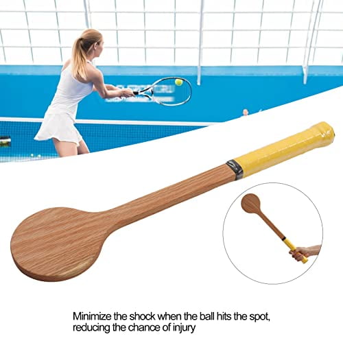 PerGar Wooden Tennis Pointer Spoon, Sweet Spot Training Racket with ...