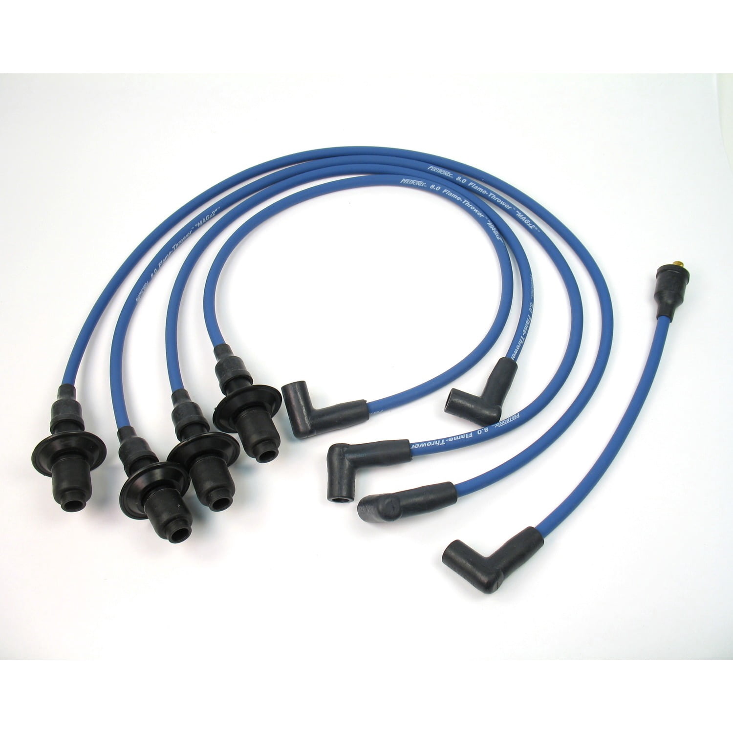 PerTronix 804303 Flame-Thrower Spark Plug Wires 4 cyl 8mm VW Male Cap ...