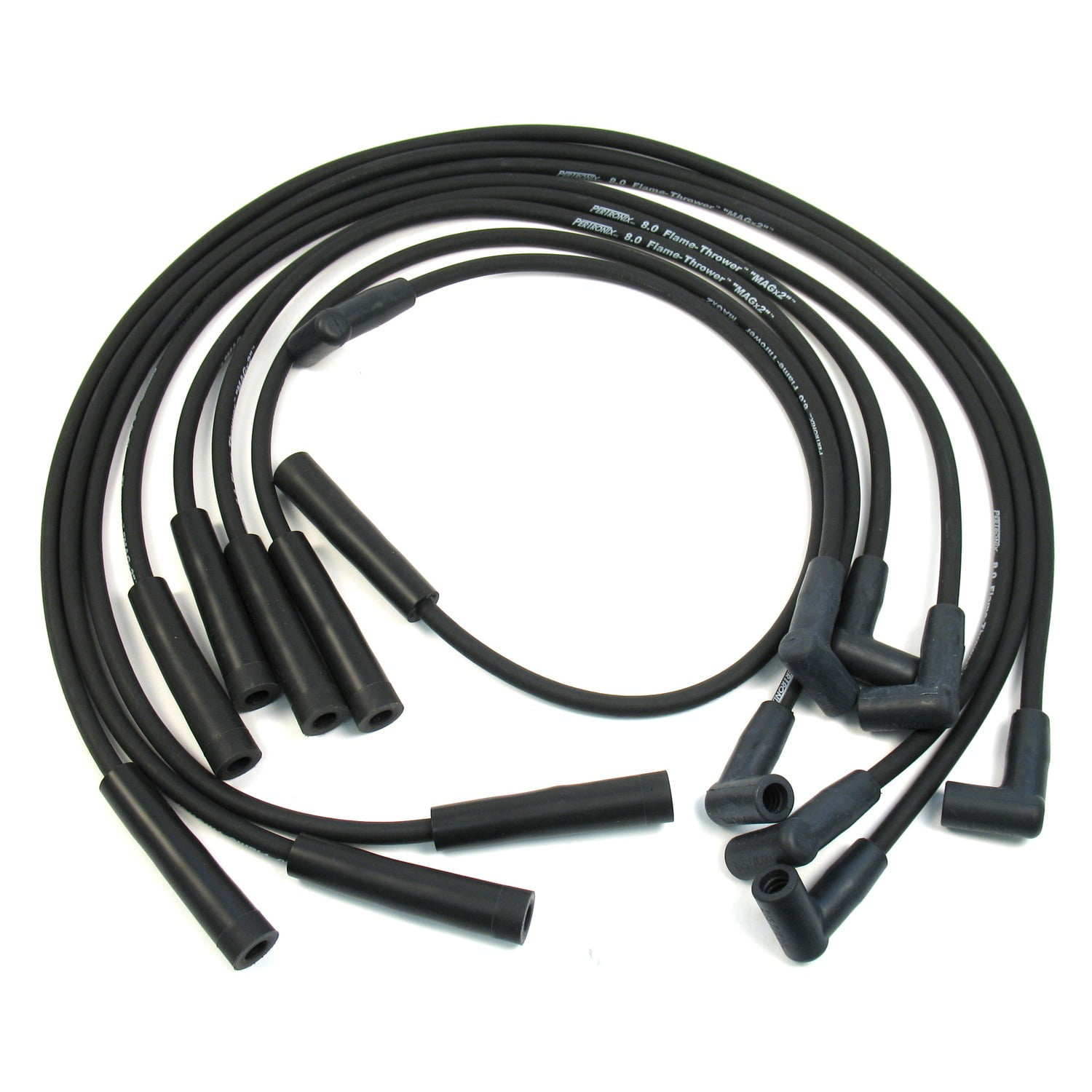 PerTronix 808204 Flame-Thrower Spark Plug Wires, 8 Cyl, GM HEI, Black ...