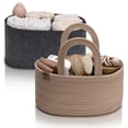 Pera Bella 2-in-1 Baby Diaper Caddy Organizer for Changing Table ...