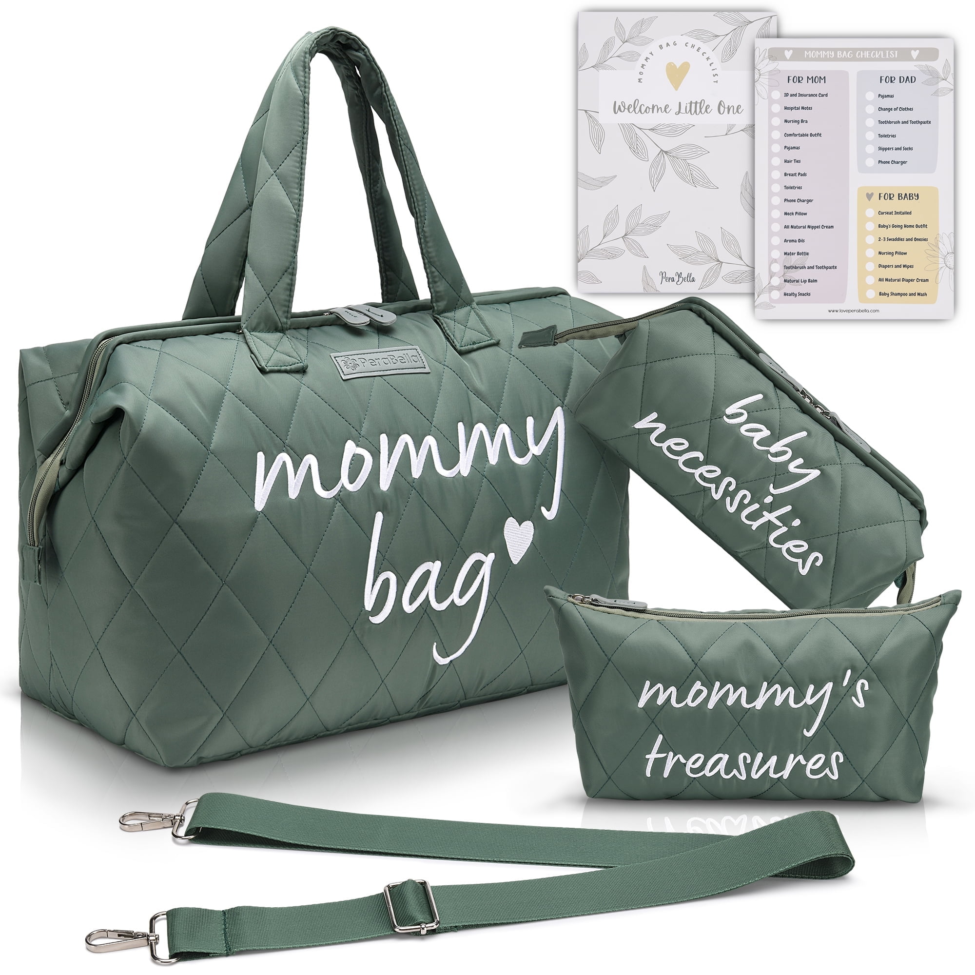 PeraBella Mommy Bag for Mother's , Hospital Labor and Delivery, Diaper ...