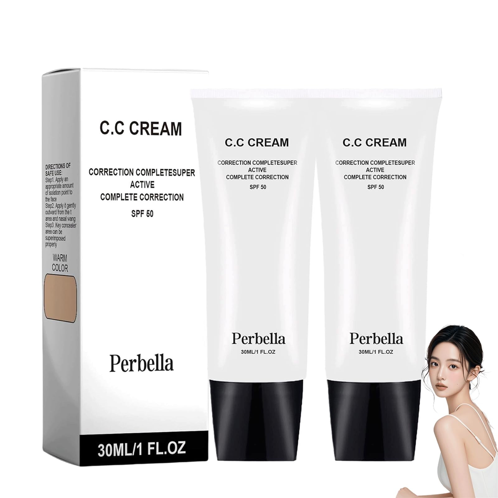 Perbella Cc Cream For Older Women-Self Adjusting For Mature Skin,Cc ...