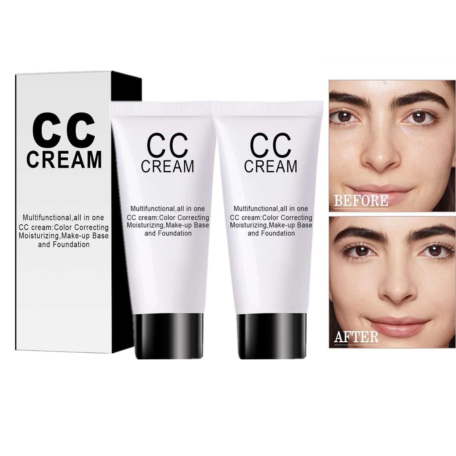 Cc Cream Self Adjusting for Mature Skin, Cc Cream for Older Women, Skin Tone Adjusting Cc Cream ...