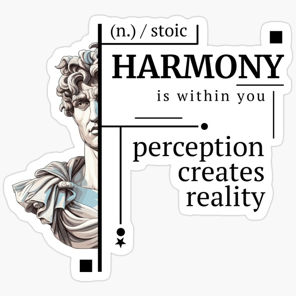 Perception Creates Reality Stoic Stickerphone Decal Water Bottle ...