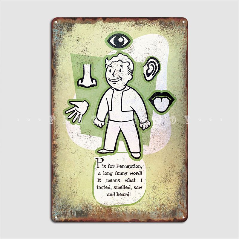 Perception Poster Metal Plaque Wall Cave Pub Garage Designing Mural ...