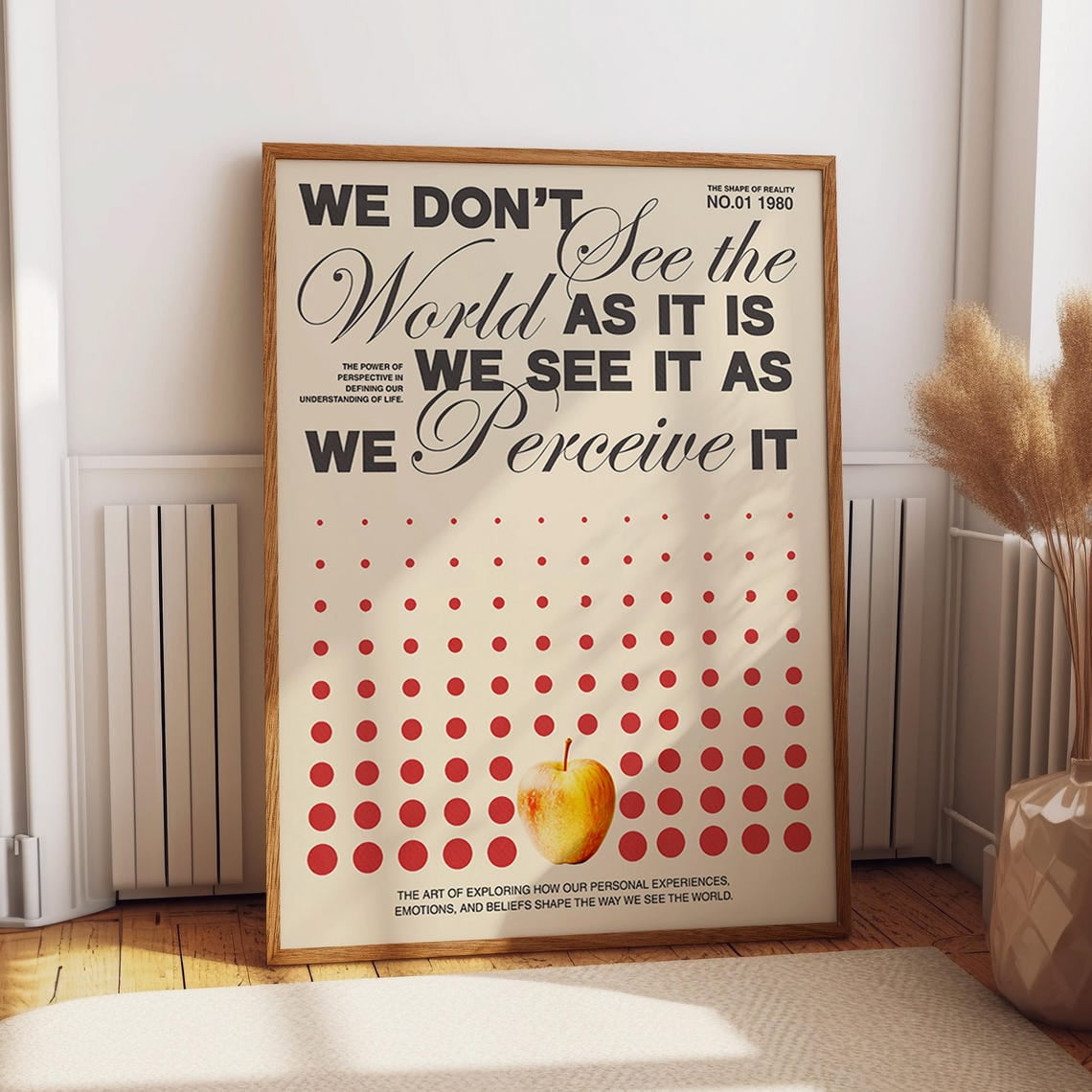 Perception Typography Poster – Thought-Provoking Perspective Wall Art ...