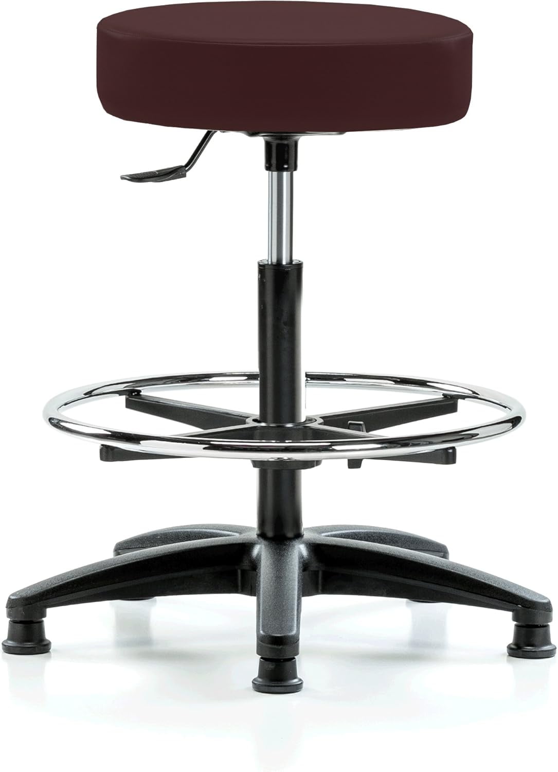 Perch Rolling Single Lever Height Adjustable Swivel Stool Stationary ...