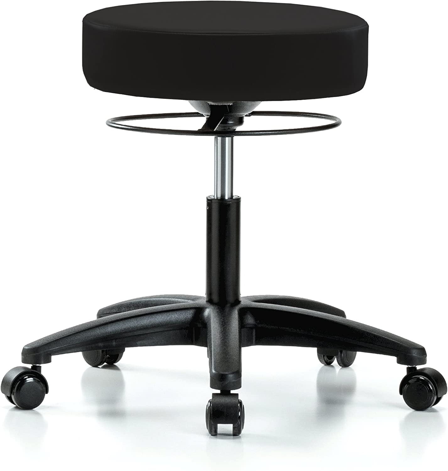 Perch Stella Rolling Stool – Adjustable Desk & Bar Height Industrial ...