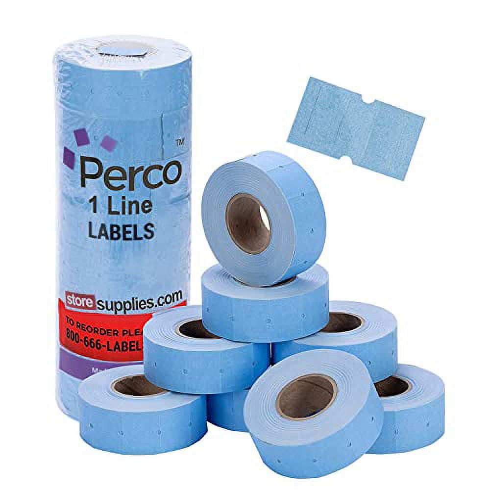 Perco 1 Line Fluorescent Orange Labels - 1 Sleeve, 8,000 Blank Pricing ...