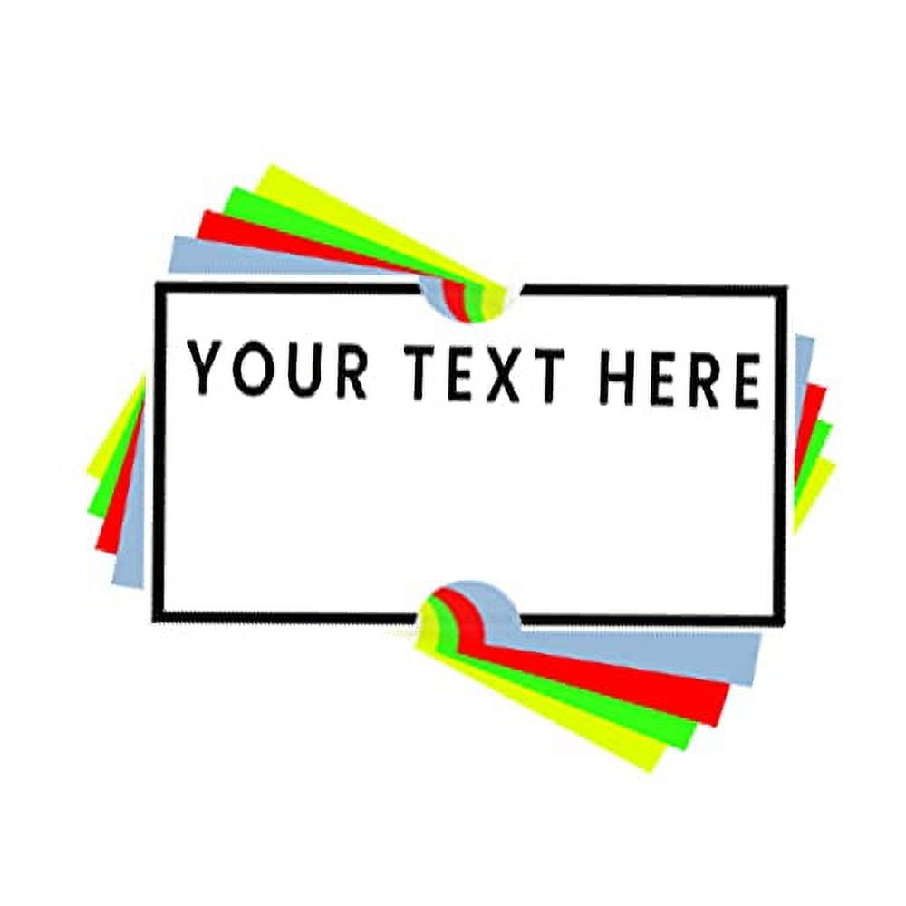 Perco Custom 1 Line Removable Adhesive Labels, Choose Color & Font ...