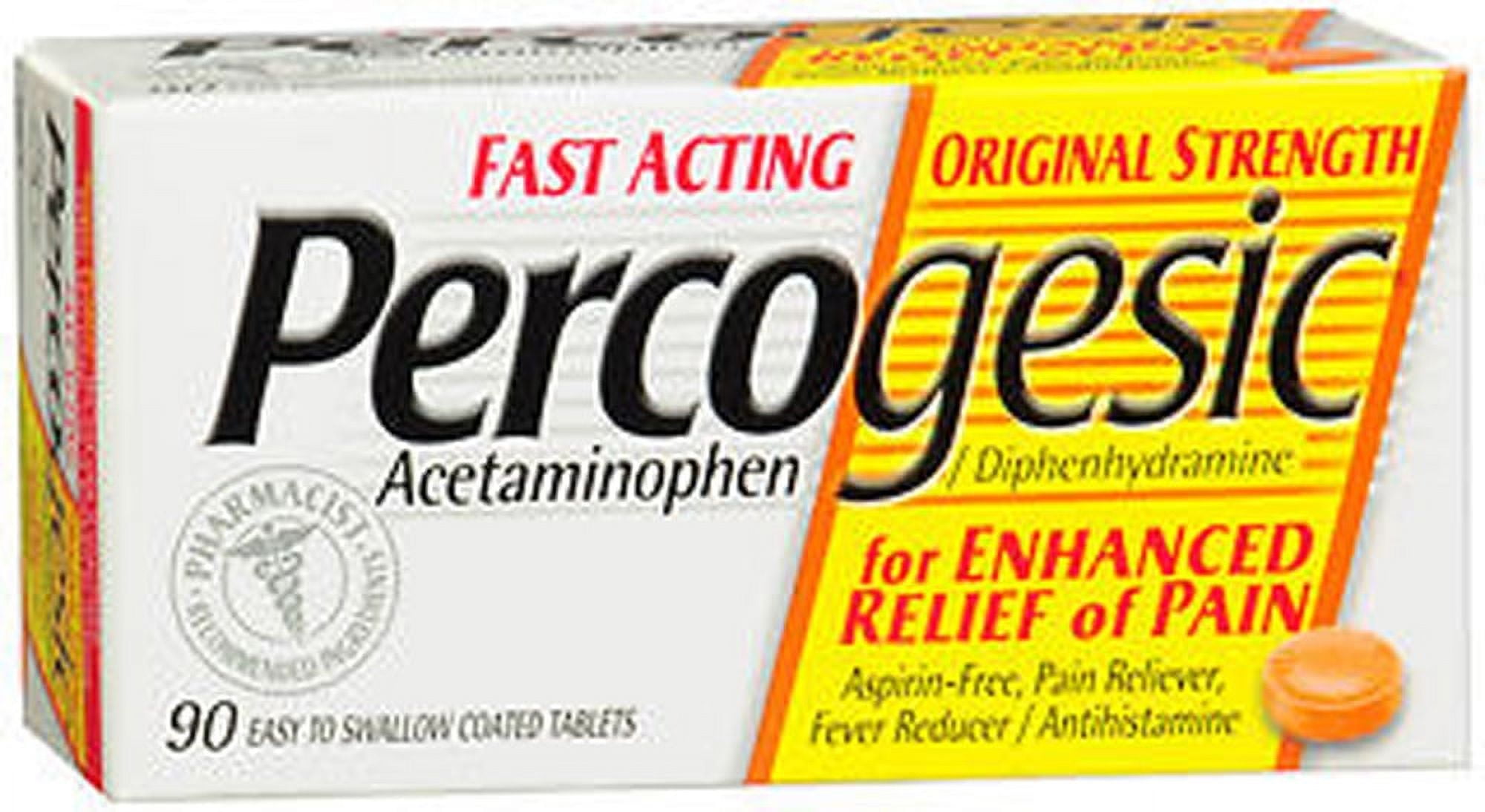 Percogesic Original Strength Pain Relief, Aspirin Free Fast Acting ...