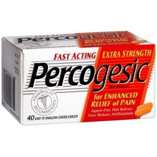 Percogesic Percogesic Fast Acting Extra Strength Pain Relief Caplets ...