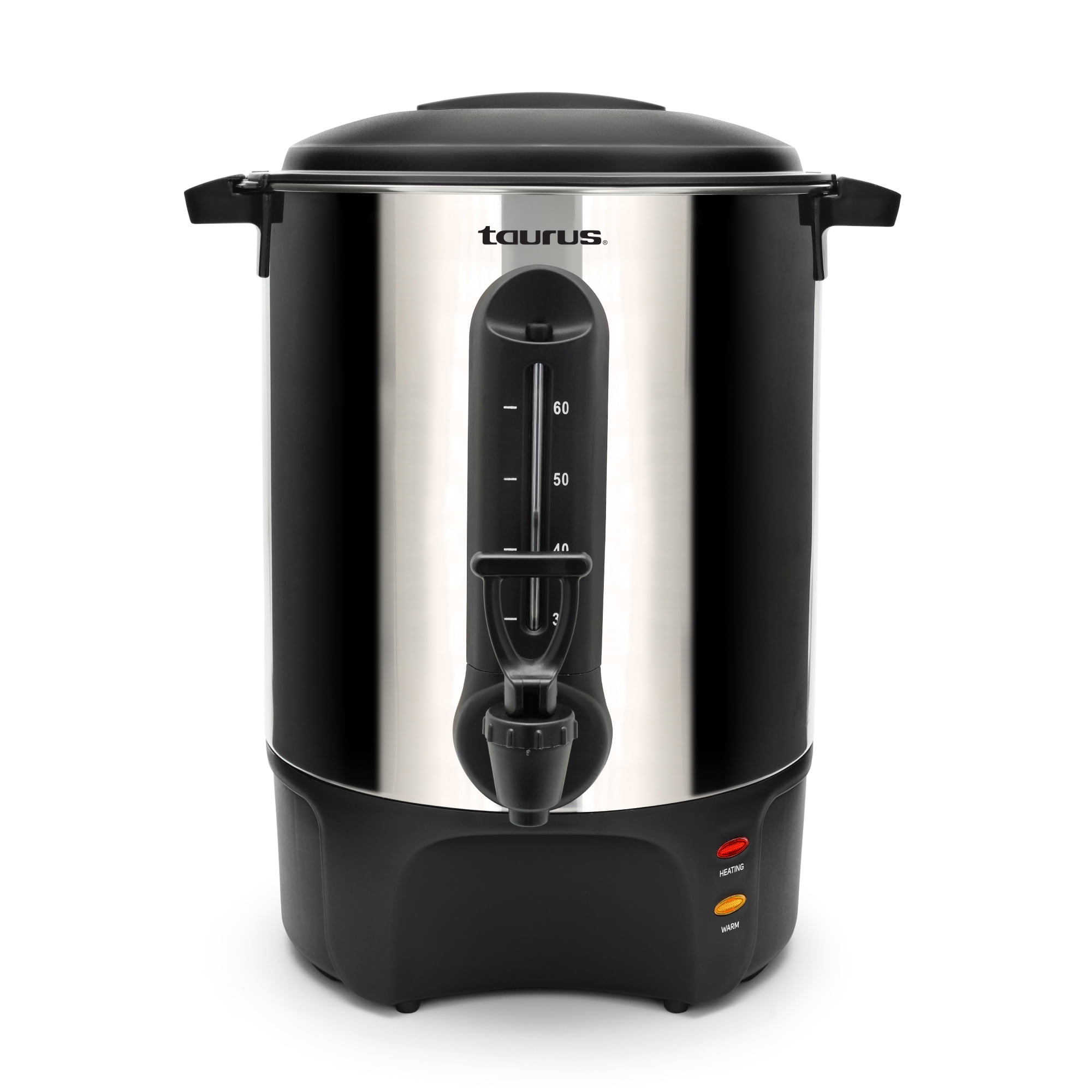 60-Cup Stainless Steel Coffee Percolator with Reusable Basket Filter ...