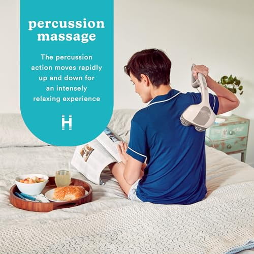 Percussion Action Massager with Heat | Adjustable Intensity, Dual ...