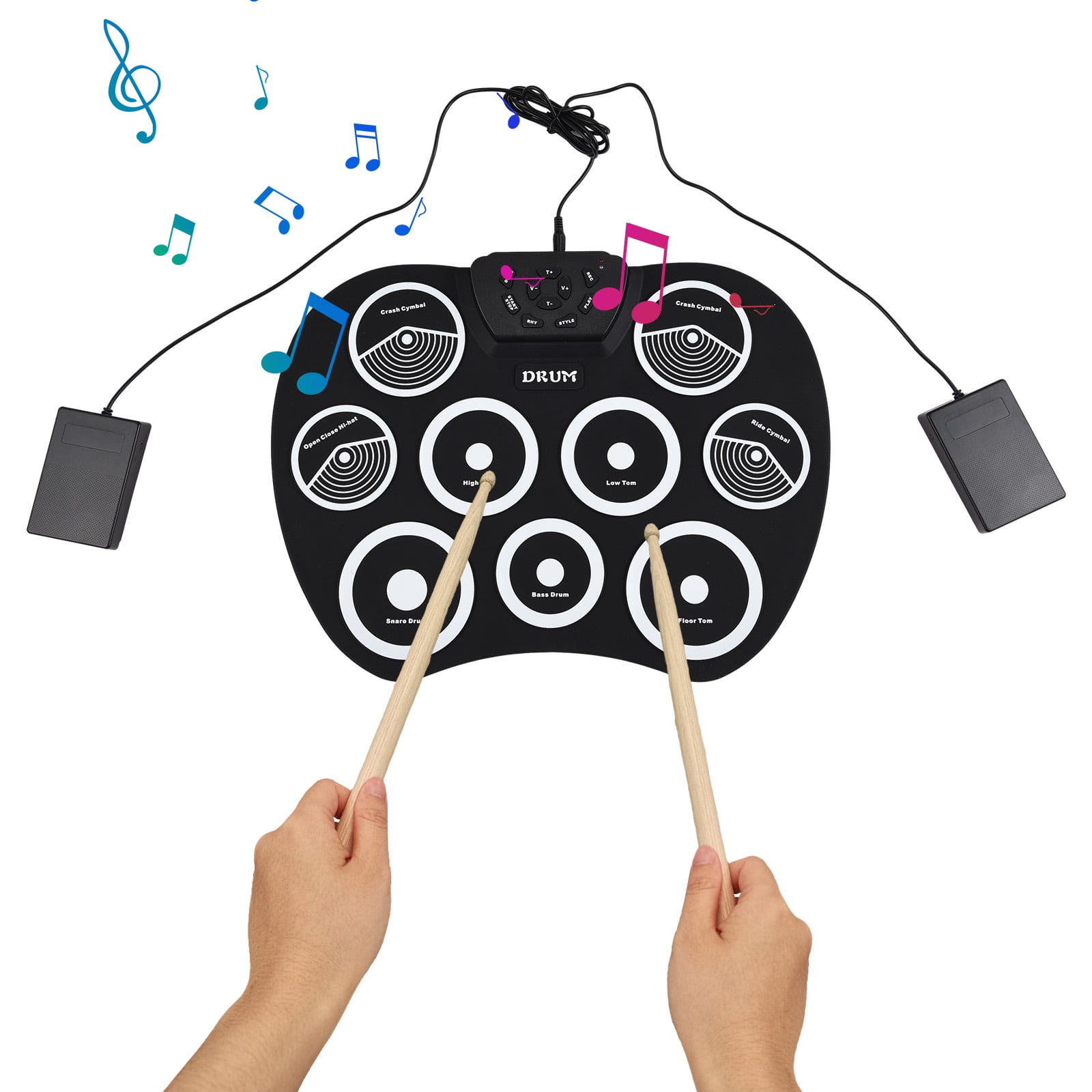 Percussion Instrument,Set Pedal Pad Kit With Midi Birthday Percussion ...
