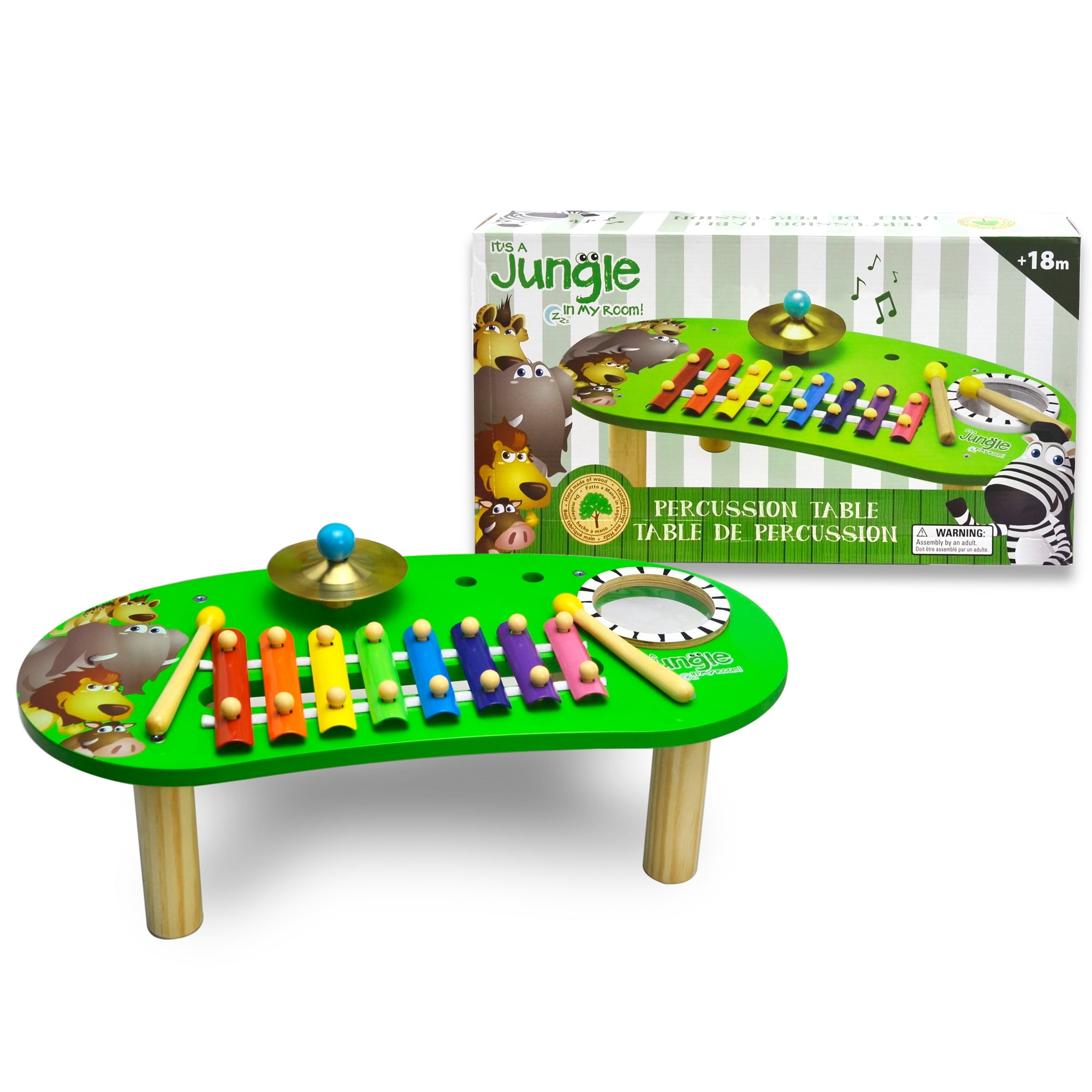 Michell Tucker Percussion Table - Wooden Xylophone, Cymbal - Walmart.com