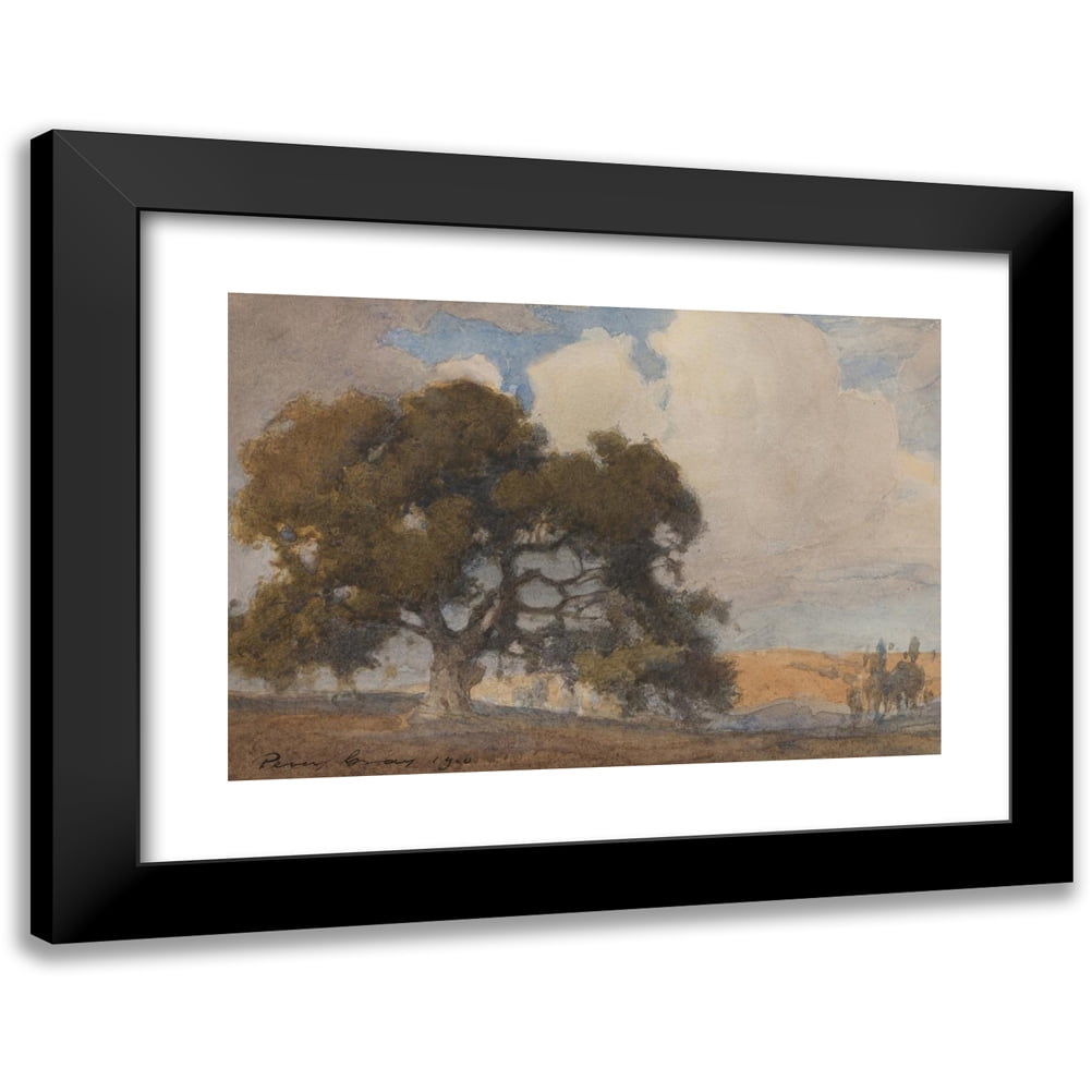 Percy Gray 14x11 Black Modern Framed Museum Art Print Titled - Oak Tree ...