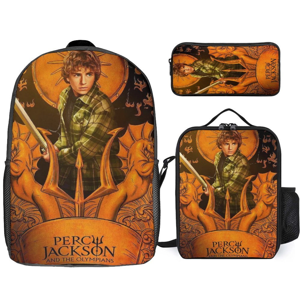 Percy Jack-so Backpacks Set Casual Laptop Backpack with Insulated Lunch ...