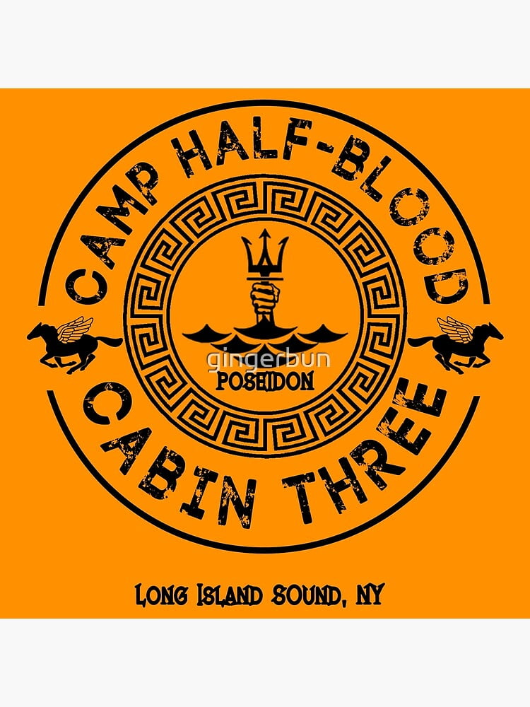 Percy Jackson - Camp Half-Blood - Cabin Three - Poseidon Poster Framed ...