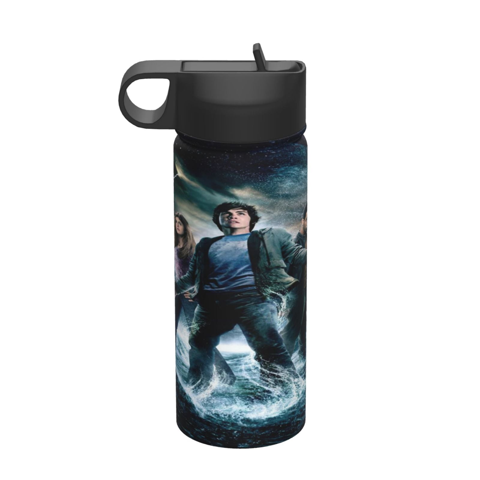 Percy Jackson Insulated Water Bottle With Straw Stainless Steel Vacuum ...