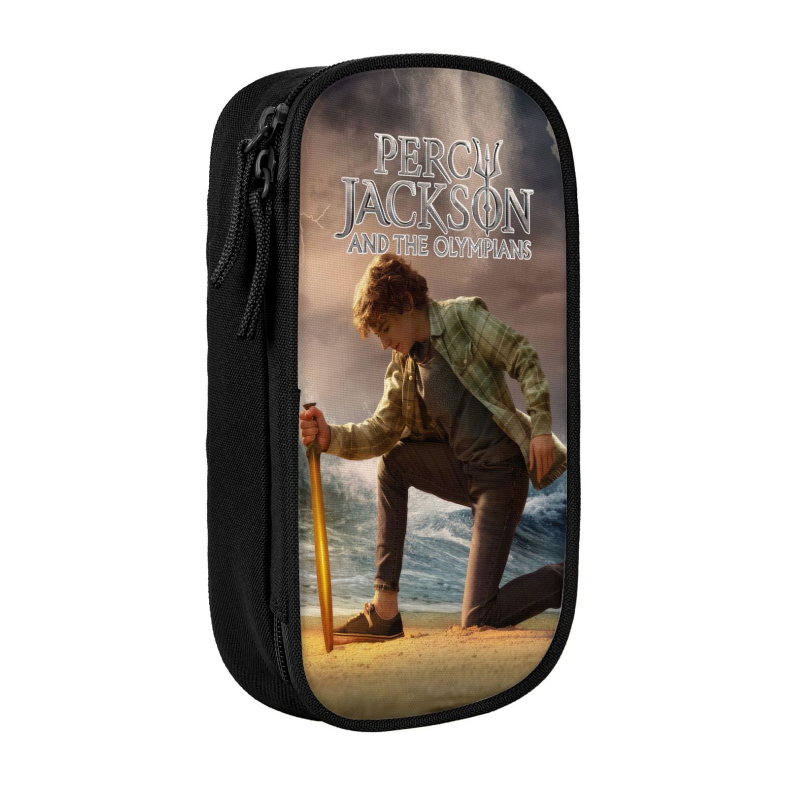 Percy Jack-so Pencil Pouch Case Makeup Bag Zipper Cosmetic Bag Double ...