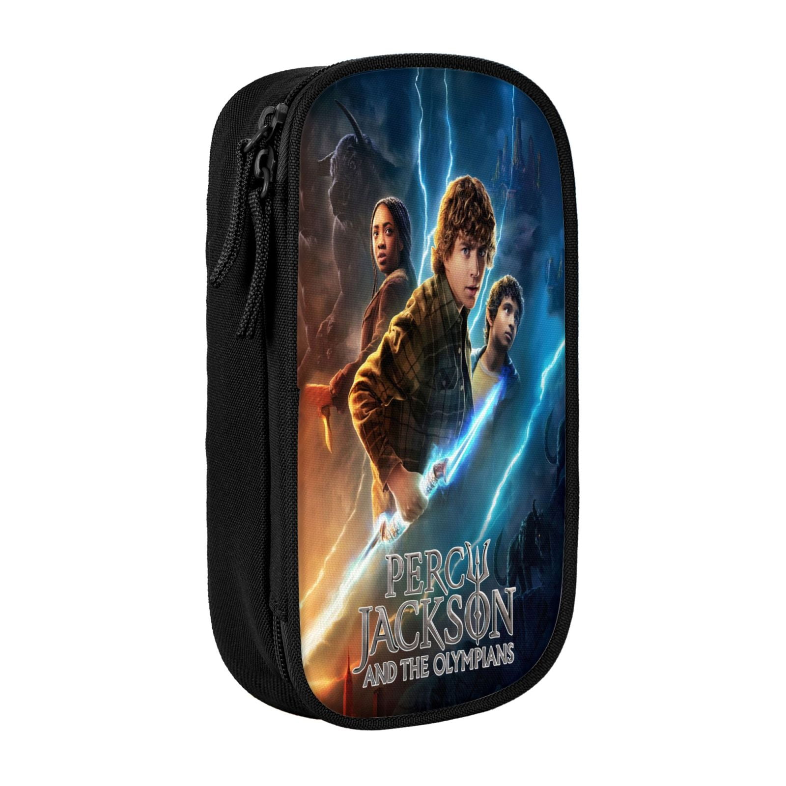 Percy Jack-so Pencil Pouch Case Makeup Bag Zipper Cosmetic Bag Double ...