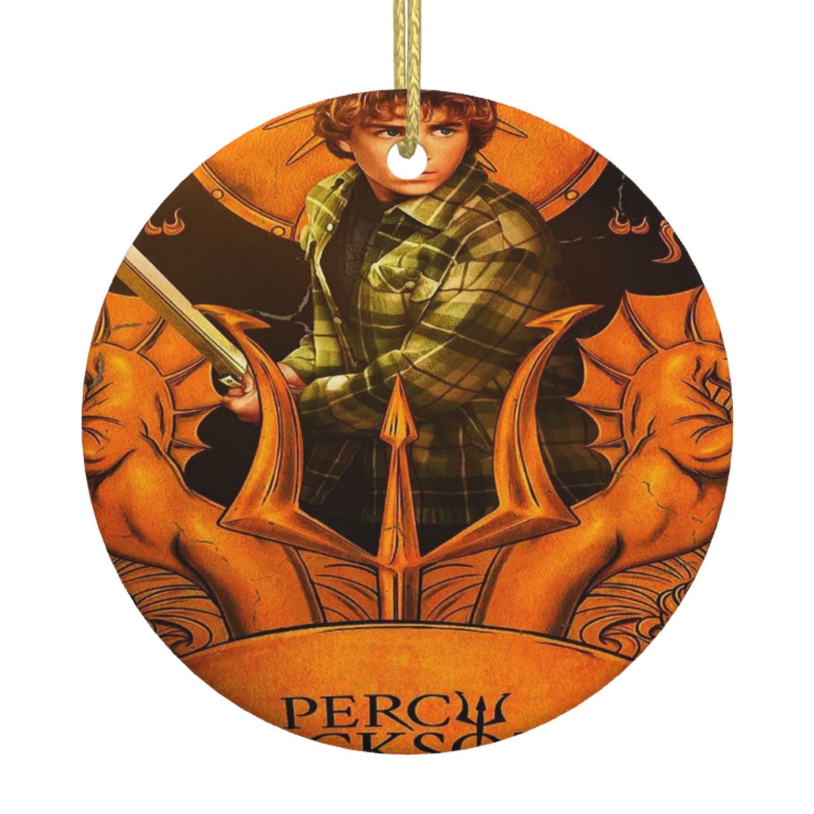 Percy Jack-so Round Ceramic Pendant Christmas Decoration Holiday with ...
