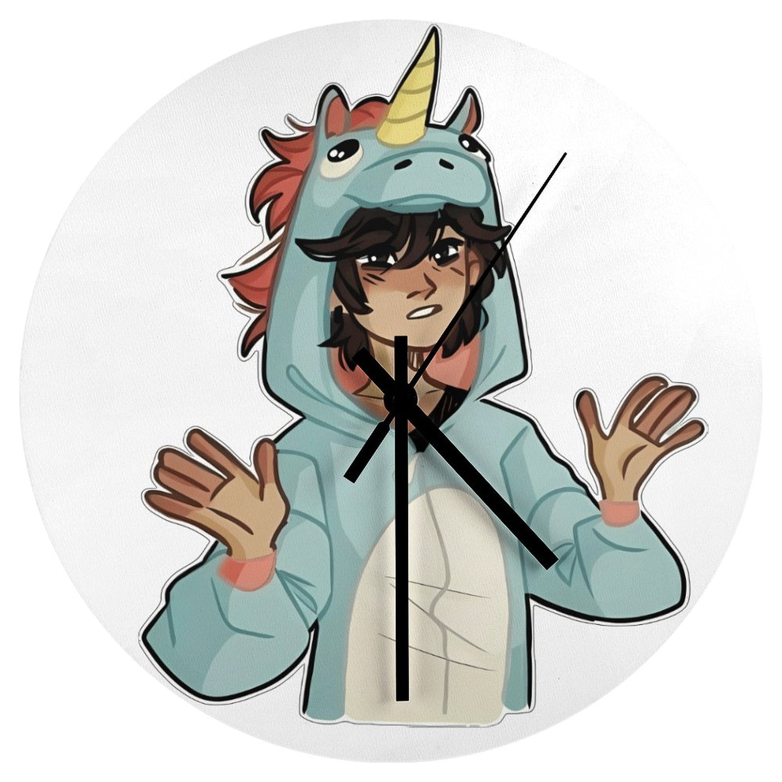 Percy Jackson Simple Wooden Wall Clock Without Scale For Home Living ...