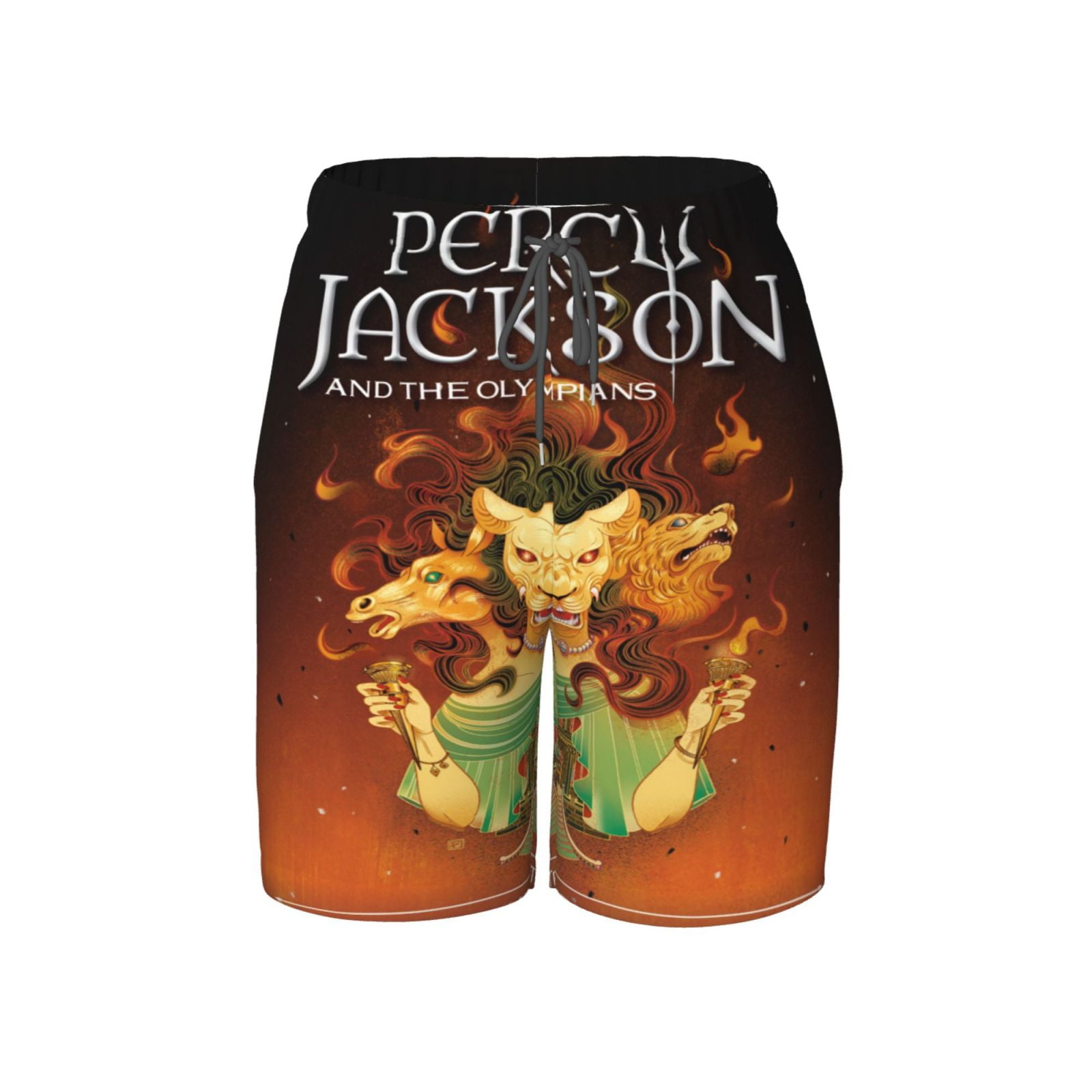 Percy Jack-so Swim Trunks for Boys Beach Short with Drawstring Swimsuit Pants - Walmart Business ...