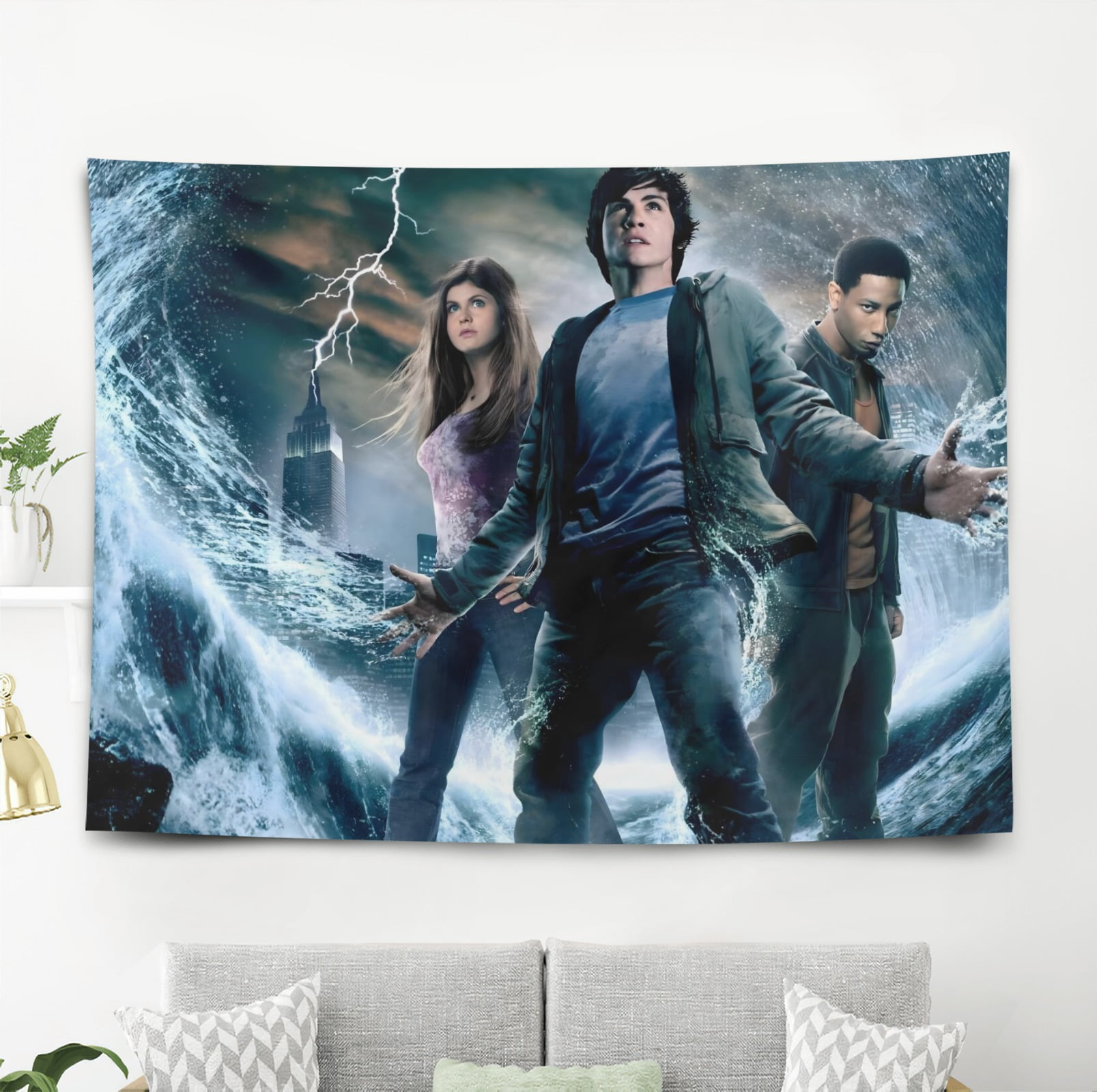 Percy Jackson-Theme Anti-pilling Tapestry Gift Wall Hanging Backdrop ...