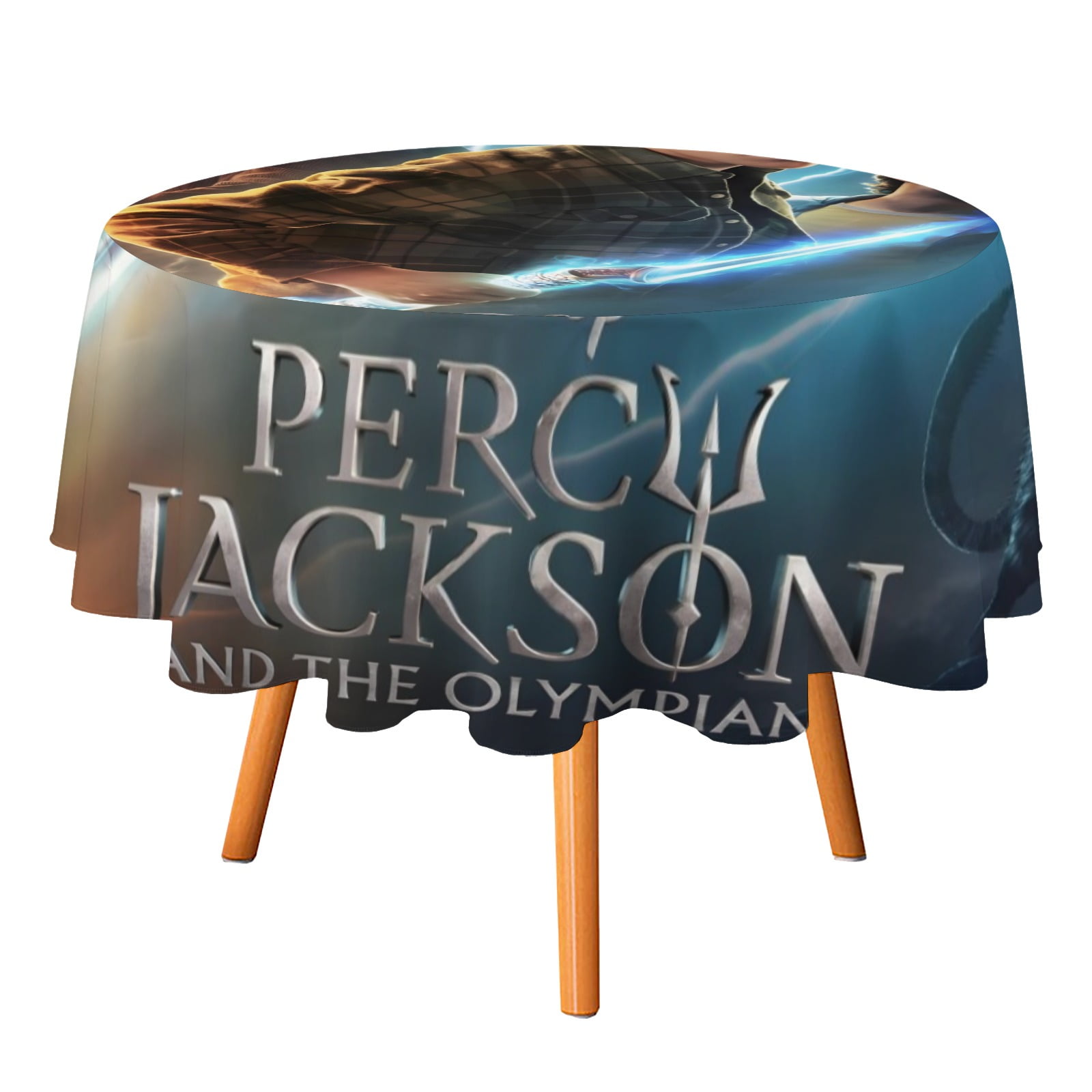 Percy Jackson-Theme Round tablecloth has an iconic print, fits most ...